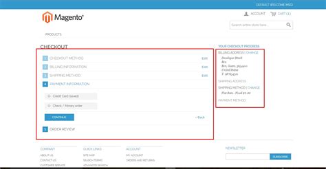 Ce 192 Onepage Checkout Merge Shipping Address And Method Into