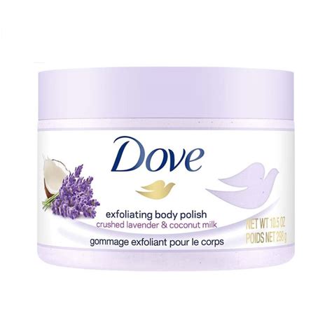 Buy Dove Exfoliating Body Polish Scrub With Crushed Lavender And Coconut Milk Online