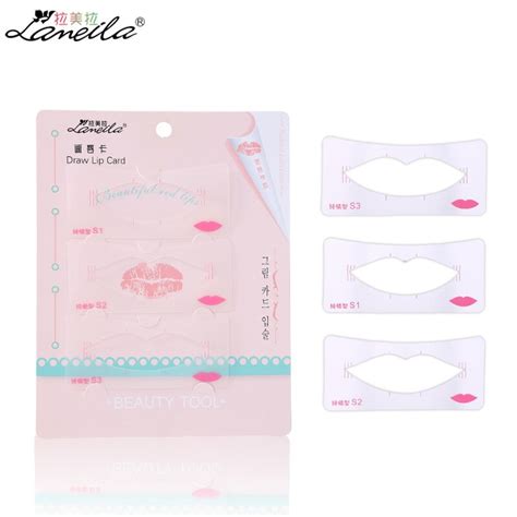 3pcs Lip Liner Stencils 3 Lip Model Styles Lip Lin Grandado