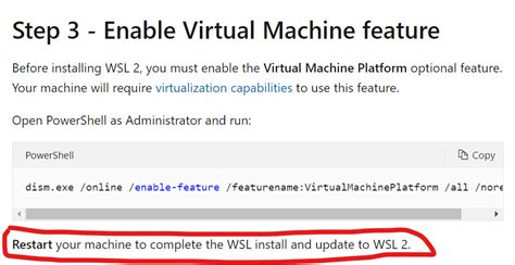 Wsl 2 Requires An Update The Update Only Applies To Machines With Wsl