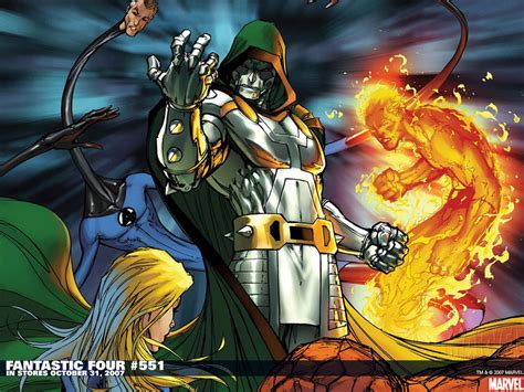 Epic Marvel Hd Wallpaper The Fantastic Four Vs Doctor Doom