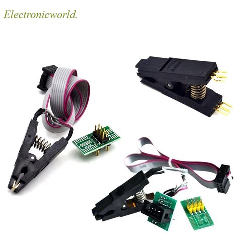 Kẹp thử nghiệm soic sop cho eeprom cxx cxx cxxxxxx đầu nối kèm dây cáp và bảng