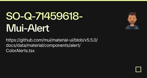 SO Q Mui Alert Codesandbox