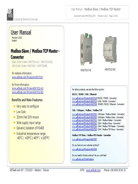 user manual modbus slave modbus tcp master converter pdf