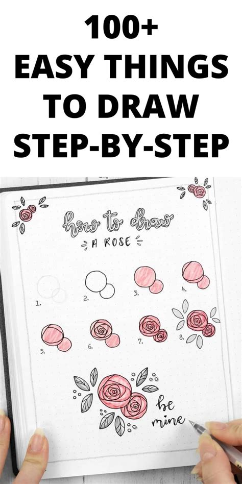 100 Super Easy Things To Draw Step By Step Doodle Art For Beginners