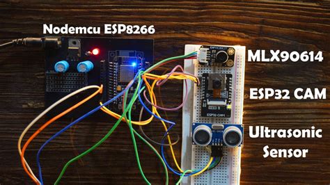 ESP32 CAM And ESP8266 With Google Sheets Google Drive MLX90614 Ultrasonic Sensor