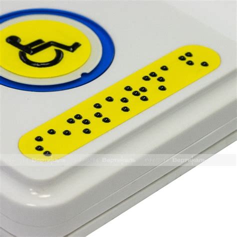 Купить тактильную кнопка вызова помощи для инвалидов с