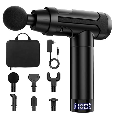 Athletes Cordless Deep Tissue Massage Gun With 6 Attachments And 30