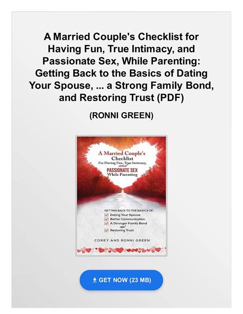 Download A Married Couples Checklist For Having Fun True Intimacy And Passionate Sex While Download A Married Couples Checklist For Having Fun True Intimacy And Passionate Sex While