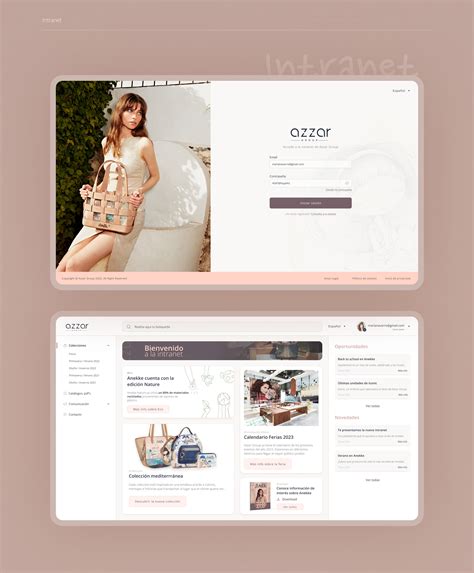 Diseño UX UI de web e Intranet on Behance