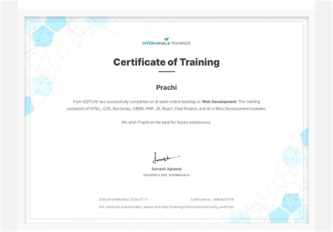 prachi on linkedin webdevelopment internshala internship skillsdevelopment careergrowth…