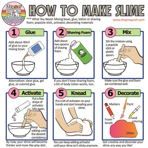 Printable Slime Recipe