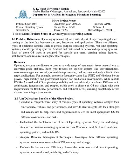 Osy Report Pdf Operating System Linux Distribution