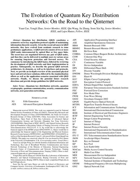 Pdf The Evolution Of Quantum Key Distribution Networks On The Road To The Qinternet