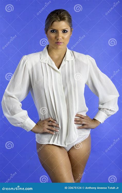Girl Wearing Only White Shirt Discounts Dealers