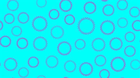 텍스처는 파란색 바탕에 날카로운 모서리와 볼 멀티 컬러 간단한 라운드 추상 조각된 거품 동그라미 도형 집합에서 완벽 한