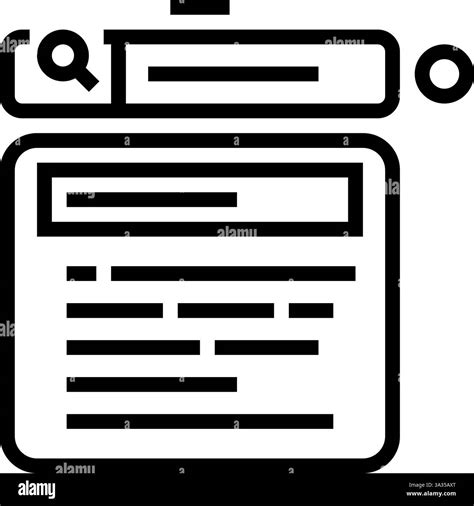 Autocomplete Nlp Line Icon Vector Illustration Stock Vector Image And Art Alamy