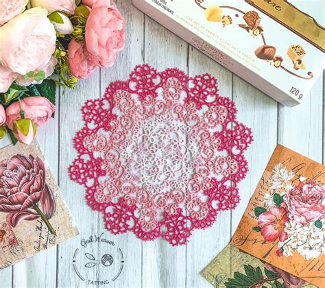 Pdf Shuttle Tatting Pattern Doily 3 Etsy