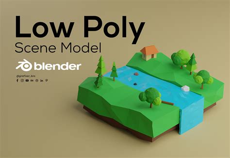 Low Poly Scene Model Behance