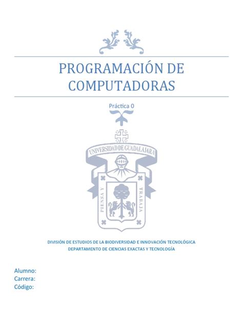 Práctica 0 Operadores Identificadores Secuencial Pdf Lenguaje
