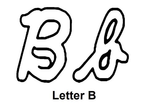 Cursive Alphabet Letter B Coloring Page Download Print Or Color Online For Free