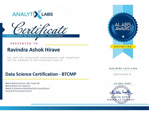 Datascience Professionalexcellence Machine Python Sql Powerbi Careergrowth Ravindra Hirave