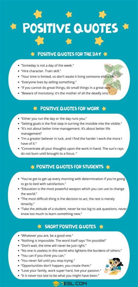 Positive Thoughts For Work