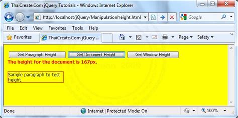Height Manipulation Jquery