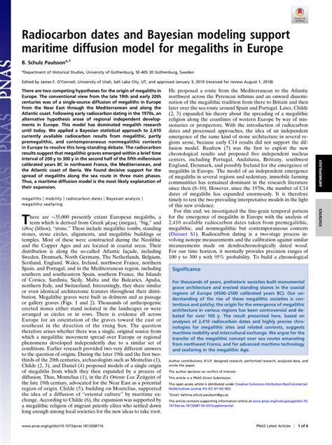 Pdf Radiocarbon Dates And Bayesian Modeling Support Maritime
