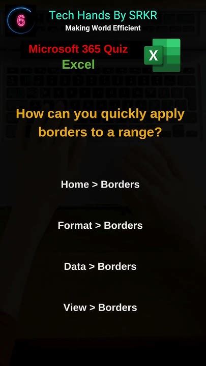 How Can You Quickly Apply Borders To A Range Exceltips Exceltricks Excelquiz