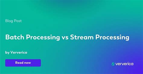 Batch Processing Vs Stream Processing