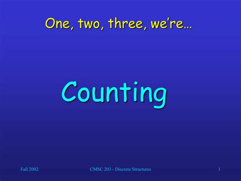 Discrete Mathematics Counting For Bachelor In Information Technology