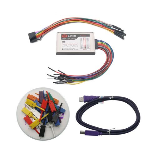 LA1016 USB Logic Analyzer 100M Max Sample Rate 16 Channels 10B Samples 2 PWM Out Free Shipping