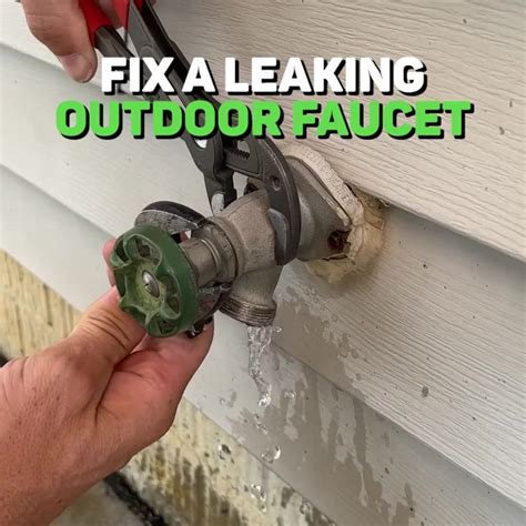 Fix A Leaking Outdoor Faucet Easy Repair Tips