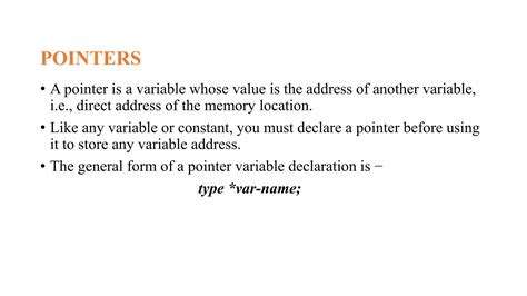 Pointerspptx Programming Languages Computing
