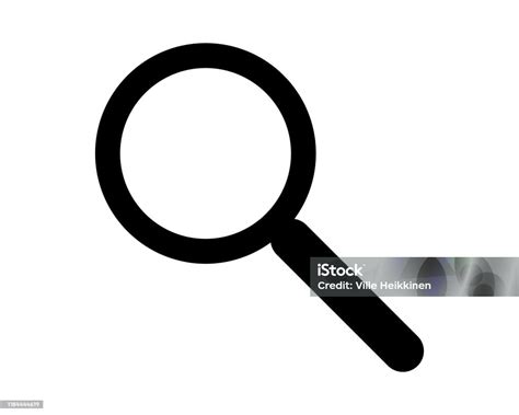 검은 색 평면 만화 스타일 확대 아이콘입니다 돋보기 기호입니다 검색 기호입니다 탐정 로고 벡터 일러스트 이미지입니다 흰색 배경에 격리 검사 보기에 대한 스톡 벡터 아트 및