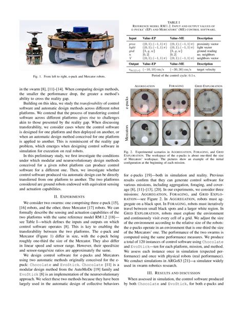 Automatic Off Line Design Of Robot Swarms Exploring The