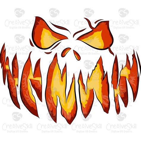 Printable Scary Pumpkin Faces