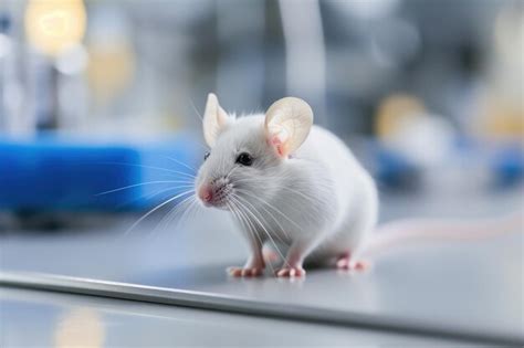 Laboratory Mouse Analysis By Scientist In White Coat Premium Ai Generated Image