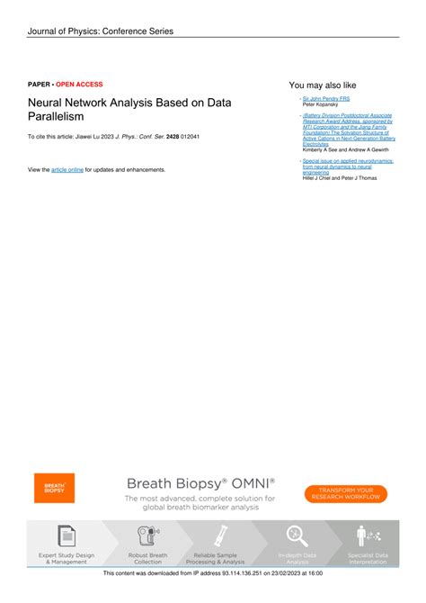 Pdf Neural Network Analysis Based On Data Parallelism