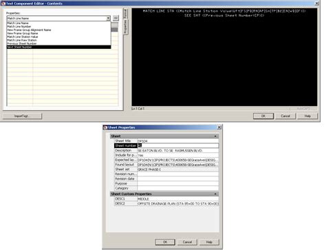 View Frame Match Line Text Autodesk Community