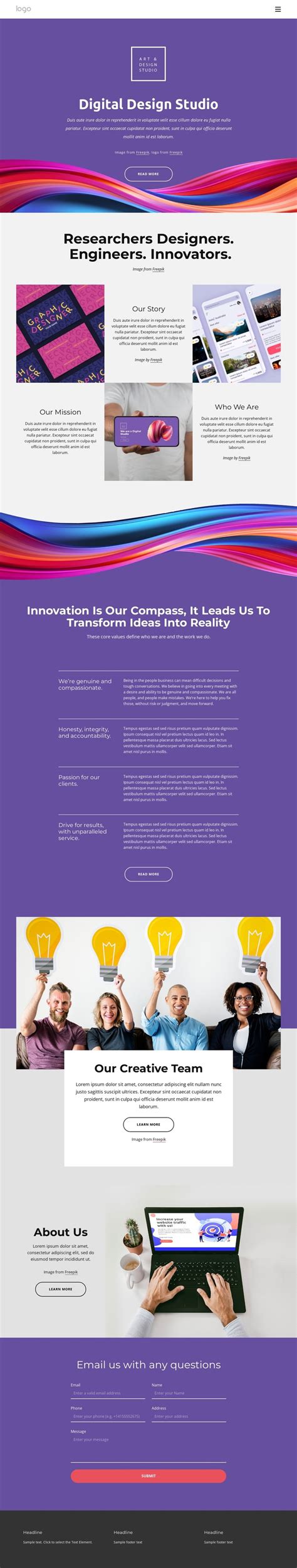 Fully Integrated Design Strategy Analytics Technology Css Template By Nicepage