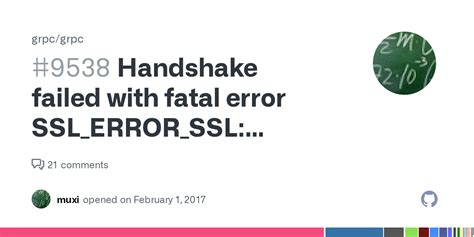 Handshake Failed With Fatal Error SSL ERROR SSL Error F SSL Routines OPENSSL Internal