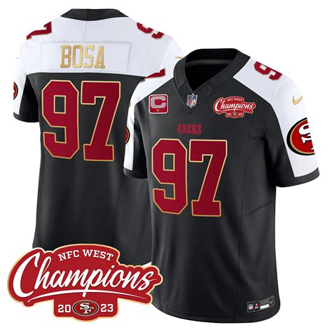 Mens Nick Bosa San Francisco 49ers Nfc West Champions Gold Trim Vapor