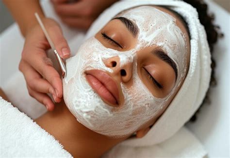 Premium Photo Girl Getting A Facial In A Spa Premium Photo Girl Getting A Facial In A Spa