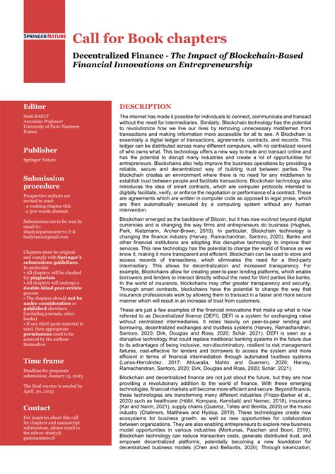 Pdf Decentralized Finance The Impact Of Blockchain Based Financial Innovations On