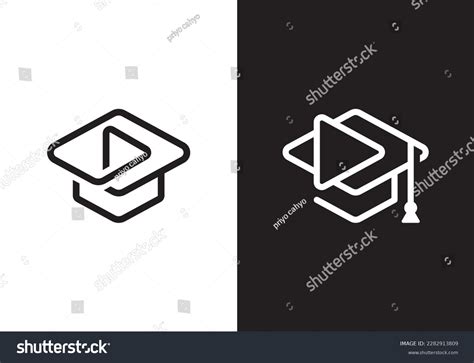 Education Logo Vector Black