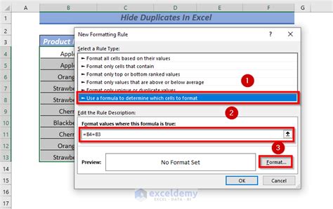 How To Hide Duplicates In Excel 4 Methods Exceldemy