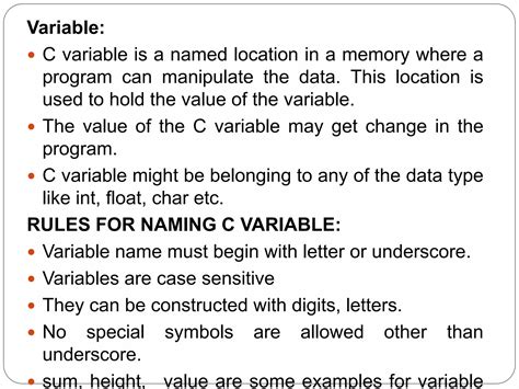 C Programming Unit 1 Pptx Programming Languages Computing