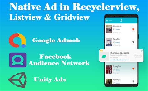 Integrate Native Ads Within Recyclerview Listview In Your Android Studio Apps By Umair Fiverr